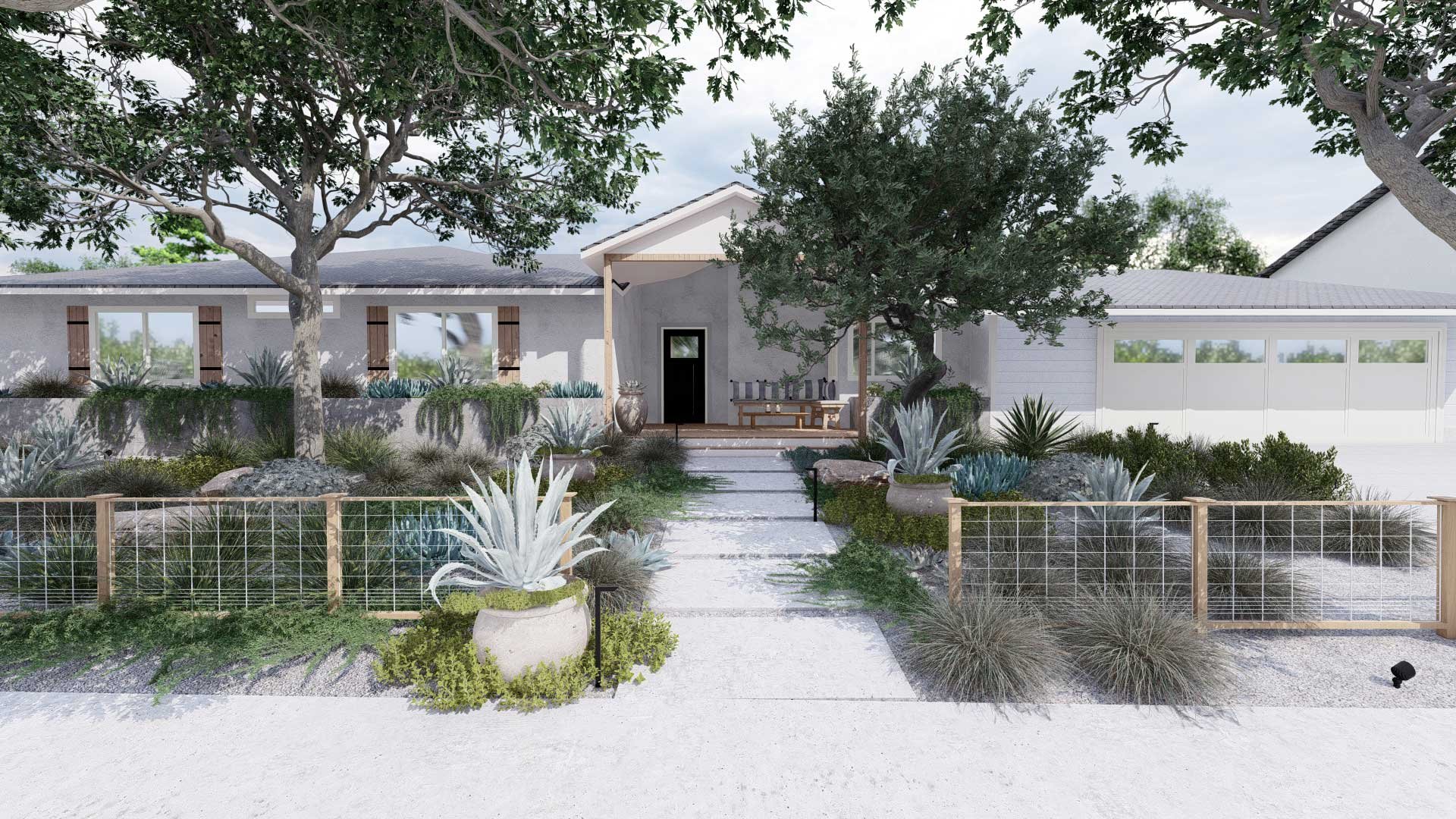 Our Favorite No Grass Front Yard Ideas Yardzen Our Favorite No Grass Front Yard Ideas Yardzen