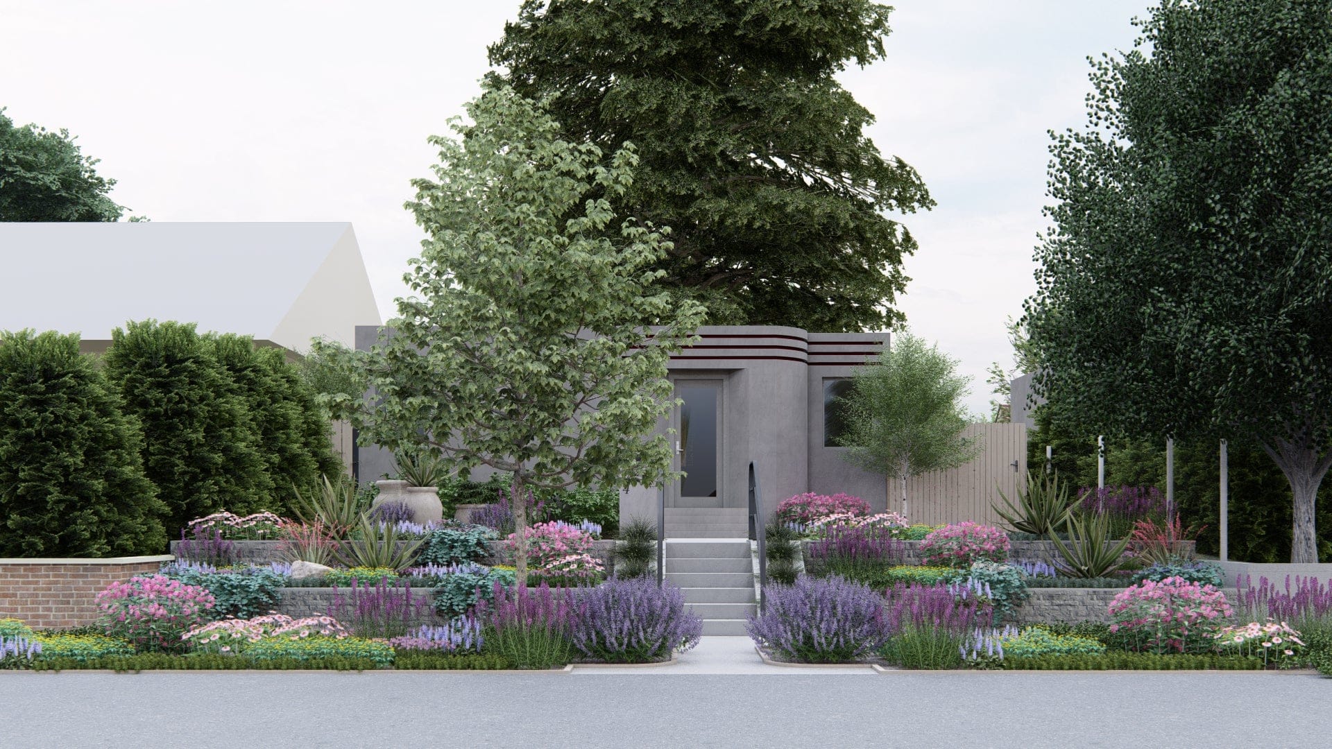 (Heavenly) Hellstrip Landscaping Ideas & Planting Designs | Yardzen (Heavenly) Hellstrip Landscaping Ideas & Planting Designs | Yardzen