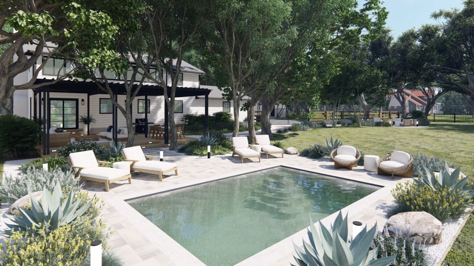 Top 15 Pool Landscaping Ideas | Yardzen