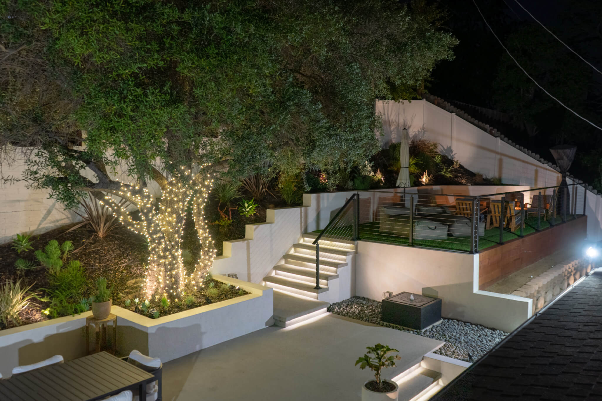 Steeply Sloped Yard Transformed by Yardzen | Yardzen